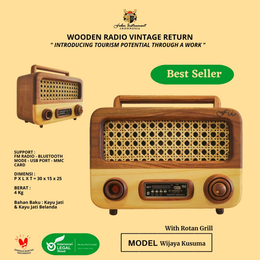 Jual Radio Kayu Model Wijaya Kusuma | Shopee Indonesia