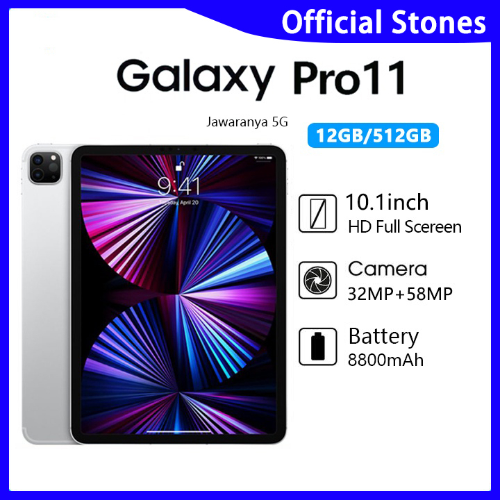 Jual ?Bisa COD?Tablet PC Pro11 Tab Baru 12GB + 512GB Tablet Android 10. ...