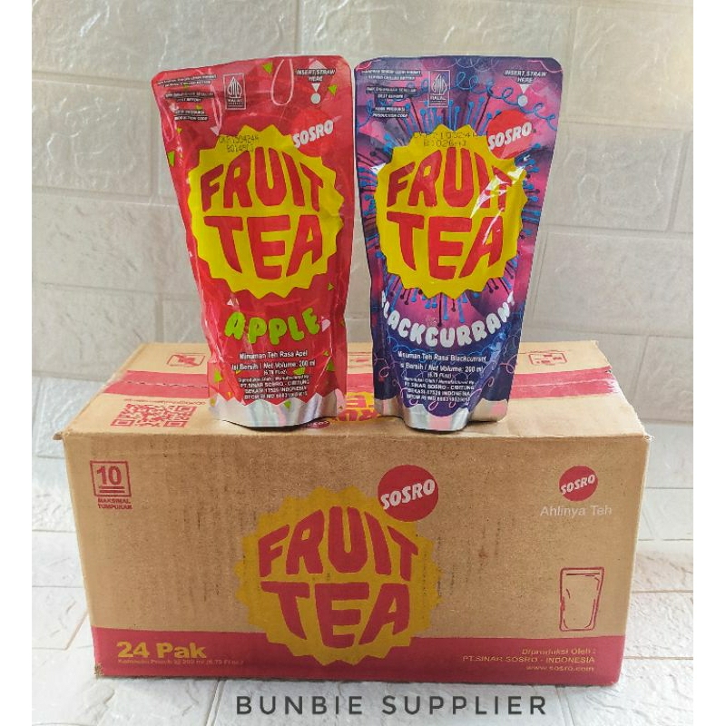 Jual Fruit Tea Pouch 200ml (KARTON) | Shopee Indonesia
