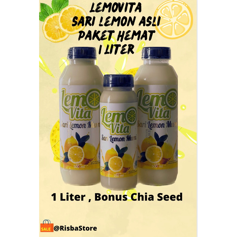 Jual Lemovita 1 Liter bonus chiaseed 80 gram (BPOM) | Shopee Indonesia