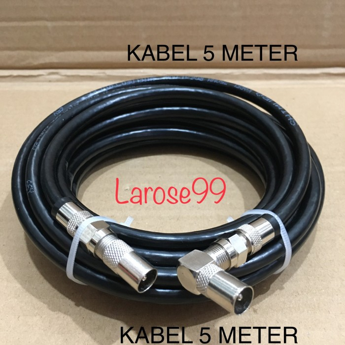 Jual Kabel Antena TV Jack Compression 5 METER Kabel Antena TV Male To ...