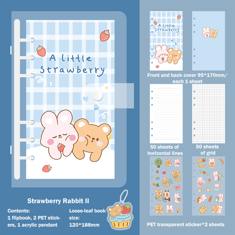Jual Binder Note A6 100 lembar Lucu Karakter Character Daily Planner ...