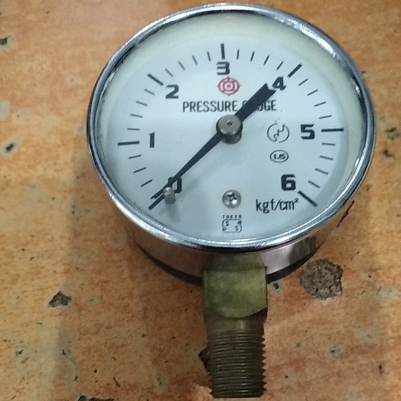 Jual manometer 2 1/2" 0-6 kgf/cm2 Tokyo | Shopee Indonesia