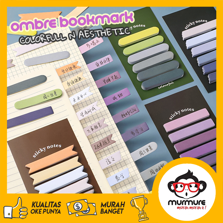 Jual MURMURE | STICKY NOTES CLASSIC RETRO ESTETIK KERTAS DECO COLORFULL ...