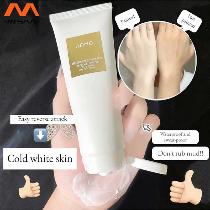 Jual ADMD Lotion Pemutih Badan Instan Whitening Body Lotion Niacinamide ...