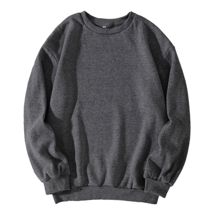 Jual CREWNEK SWEATER BASIC POLOS LENGAN PANGJANG BERBAGAI WARNA ABU-ABU ...