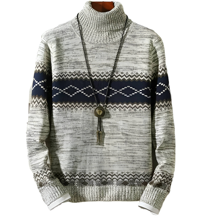 Jual Baju Sweater Rajut Kerah Tinggi Lengan Panjang WILDAN TWIS ...