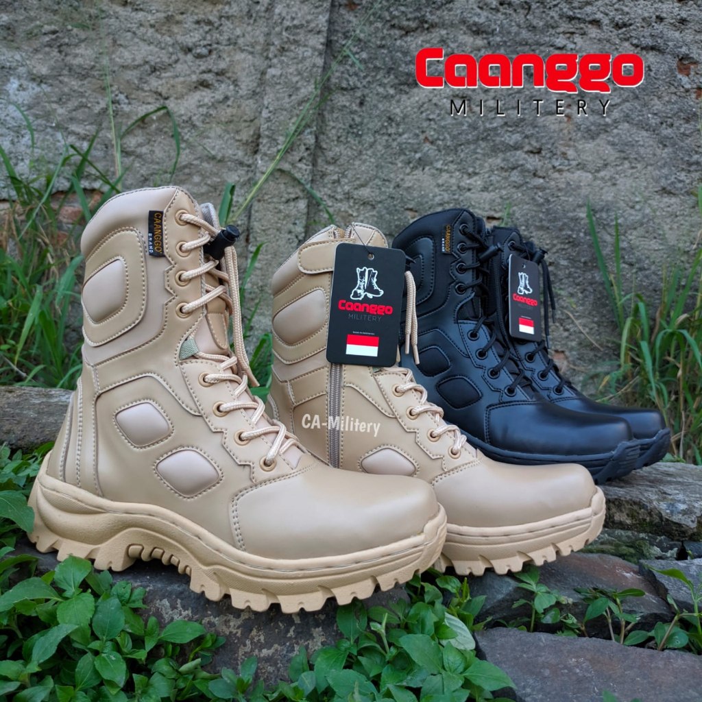 Jual Sepatu pdl tni polri satpol pp security model atala hitam krem ...