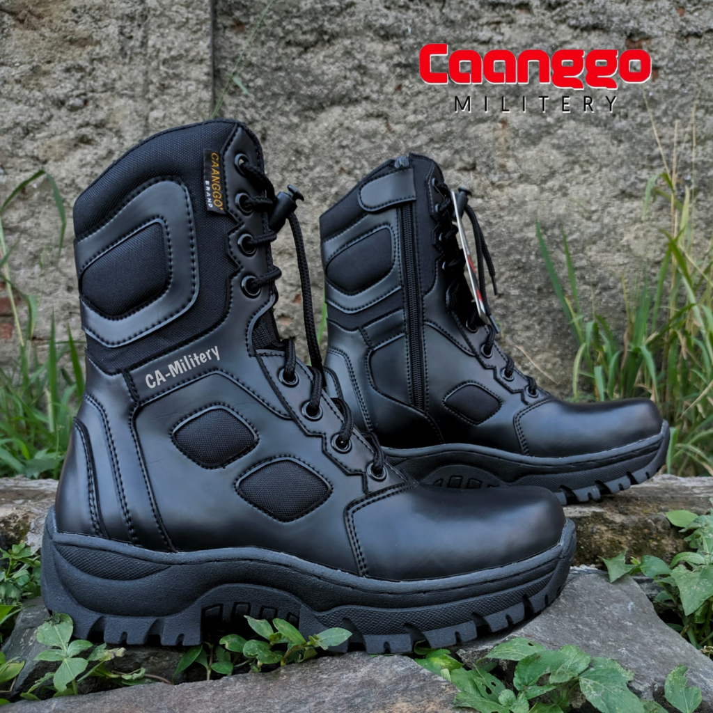 Jual Sepatu pdl tni polri satpol pp security model atala hitam krem ...