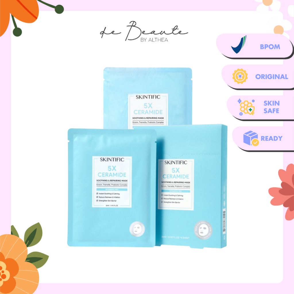 Jual [BPOM] Skintific Masker Wajah 5X Ceramide Soothing and Repairing ...