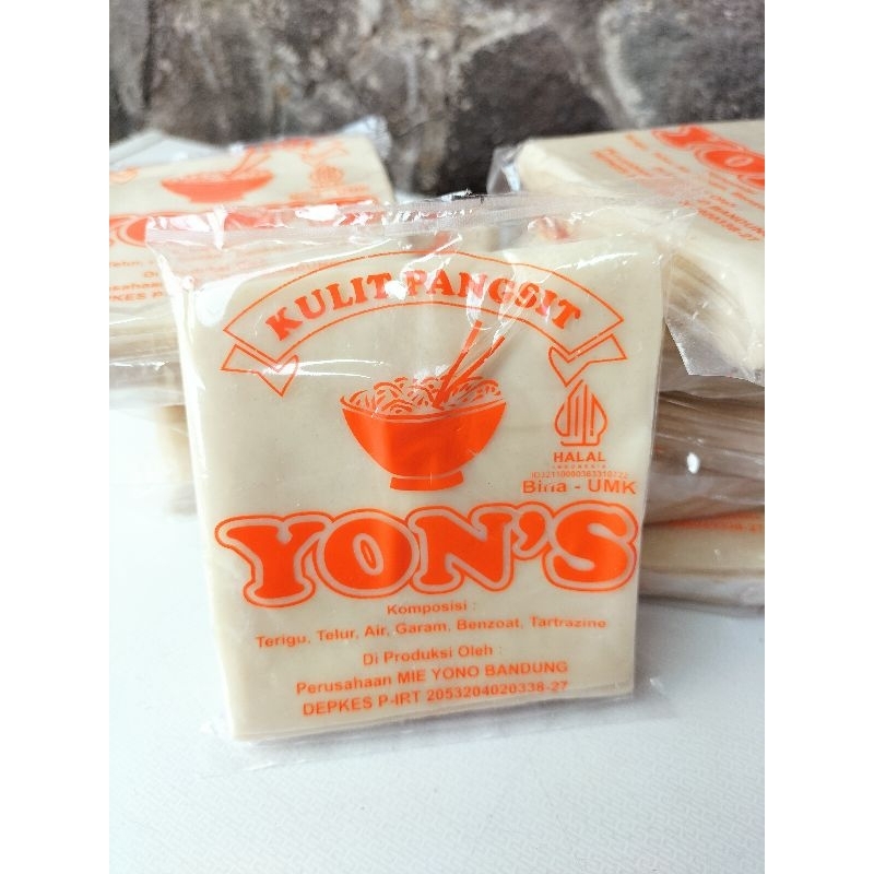 Jual Yon's Kulit Pangsit PUTIH Beku/Frozen Kemasan Ekonomis Halal 250gr | Shopee Indonesia