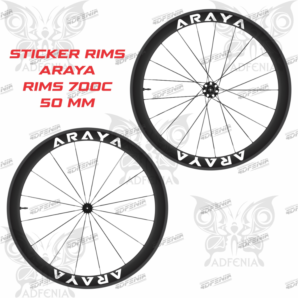 Jual Stiker Decal Rims Araya Velg 5cm 700c | Shopee Indonesia