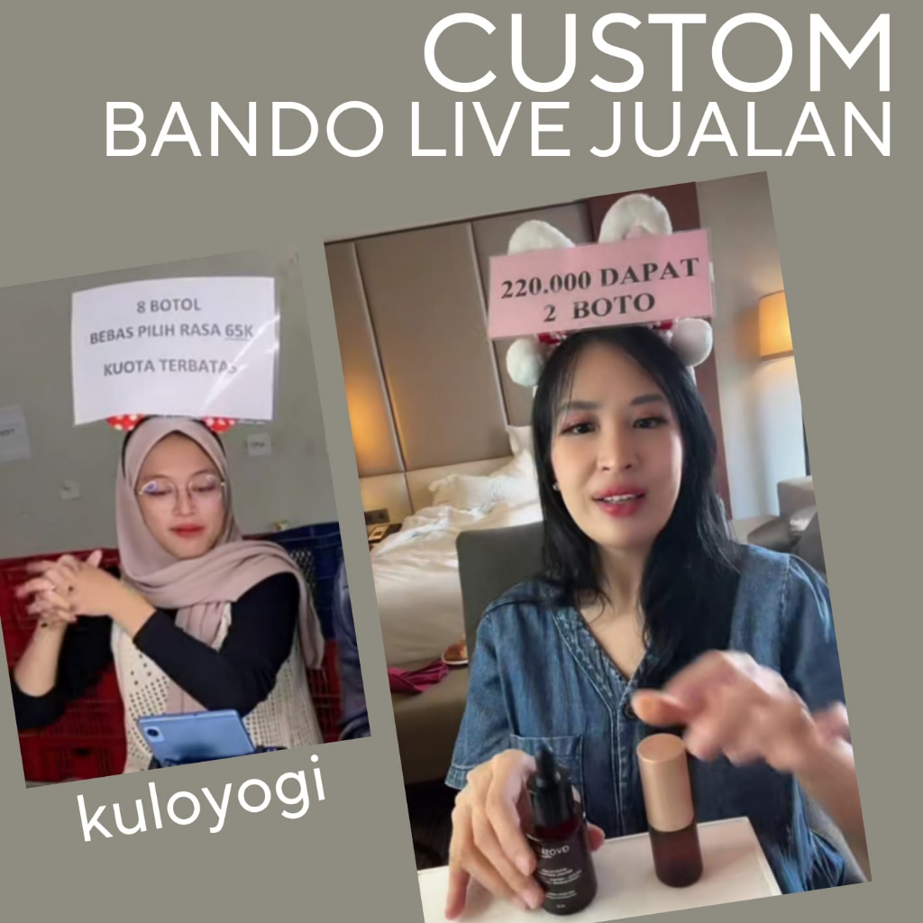 Jual CUSTOM Bando Live Jualan | Shopee Indonesia