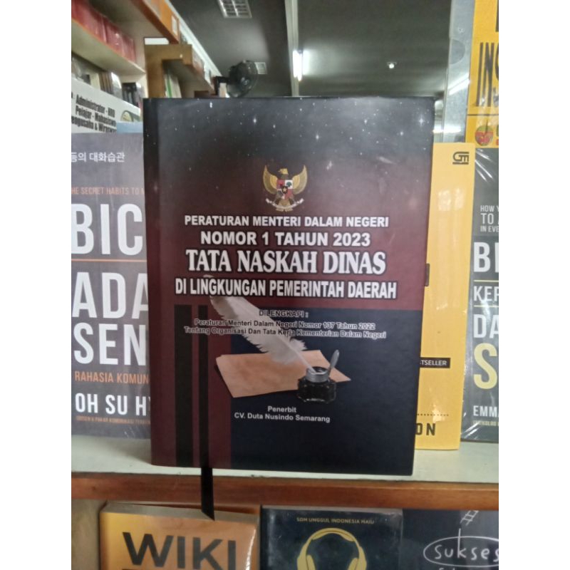 Jual Buku Tata Naskah Dinas di Lingkungan Pemerintah Daerah Peraturan Menteri Dalam Negeri Nomor ...