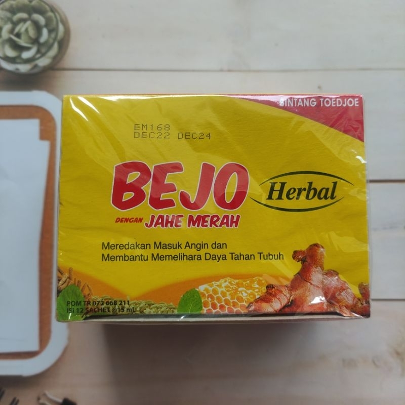 Jual Bejo Jahe Merah Sachet Pack (12 Sachet) | Shopee Indonesia