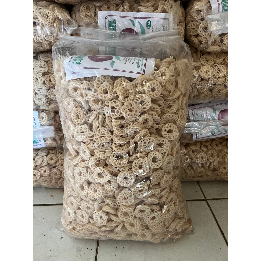 Jual kerupuk mawar putih mentah 1kg / kerupuk ikan mentah renyah gurih ...