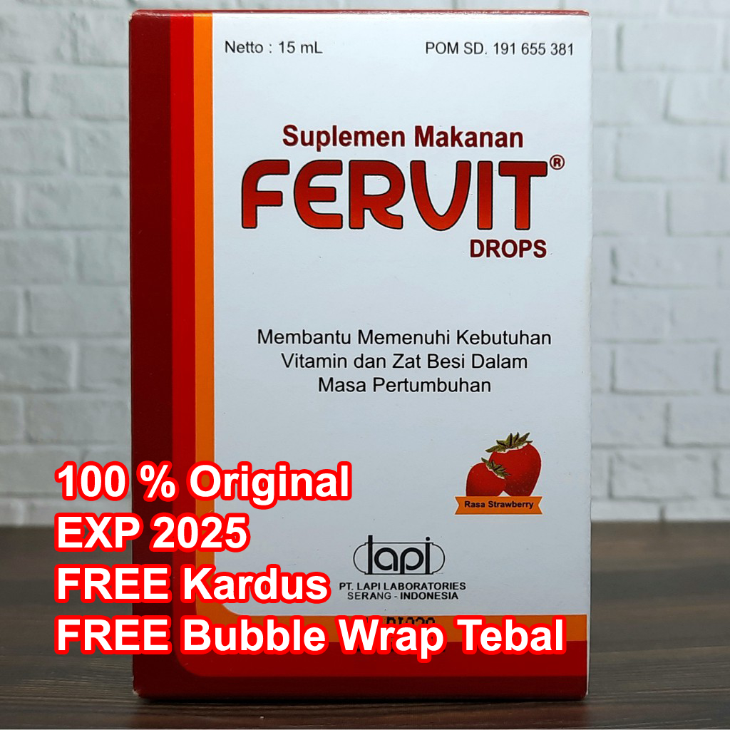 Jual FERVIT DROP 15ml Suplemen Zat Besi Bayi