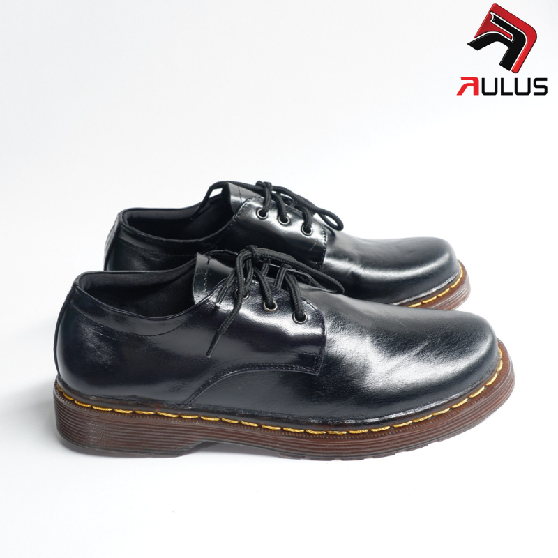 Jual Aulus Sepatu Formal Low Boot 3 Hole Pria Dan Wanita Casual Kulit Sapi Asli | Shopee Indonesia