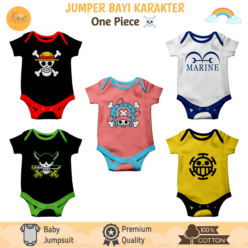 Jual Baju Bayi Jumper Romper Jumsuit Baby Newborn 0 12 Bulan Karakter ...