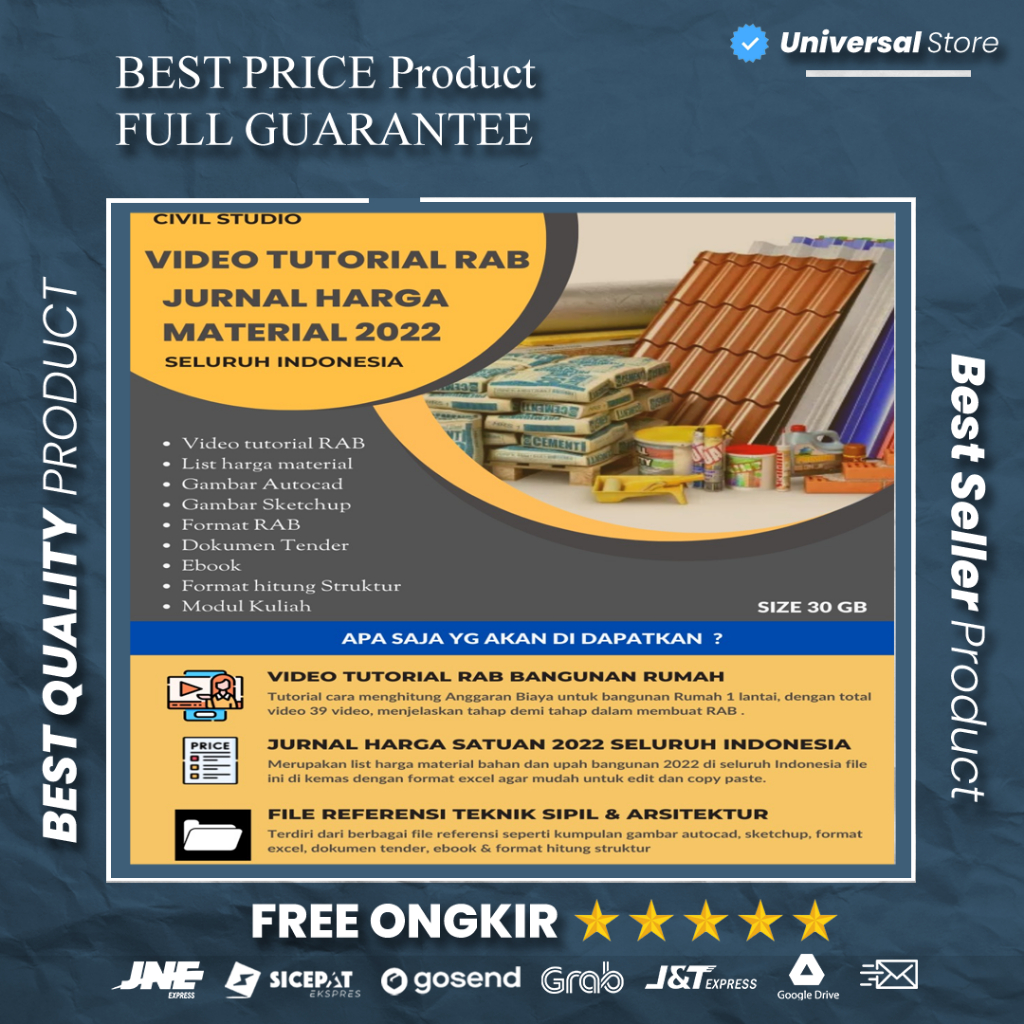 Jual Data RAB Struktur Bangunan Harga Upah & Bahan Material BBS Teknik ...