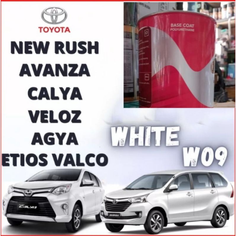 Jual Cat Duco Toyota Putih W09 Cat Mobil New Rush/ Avanza/ Calya ...