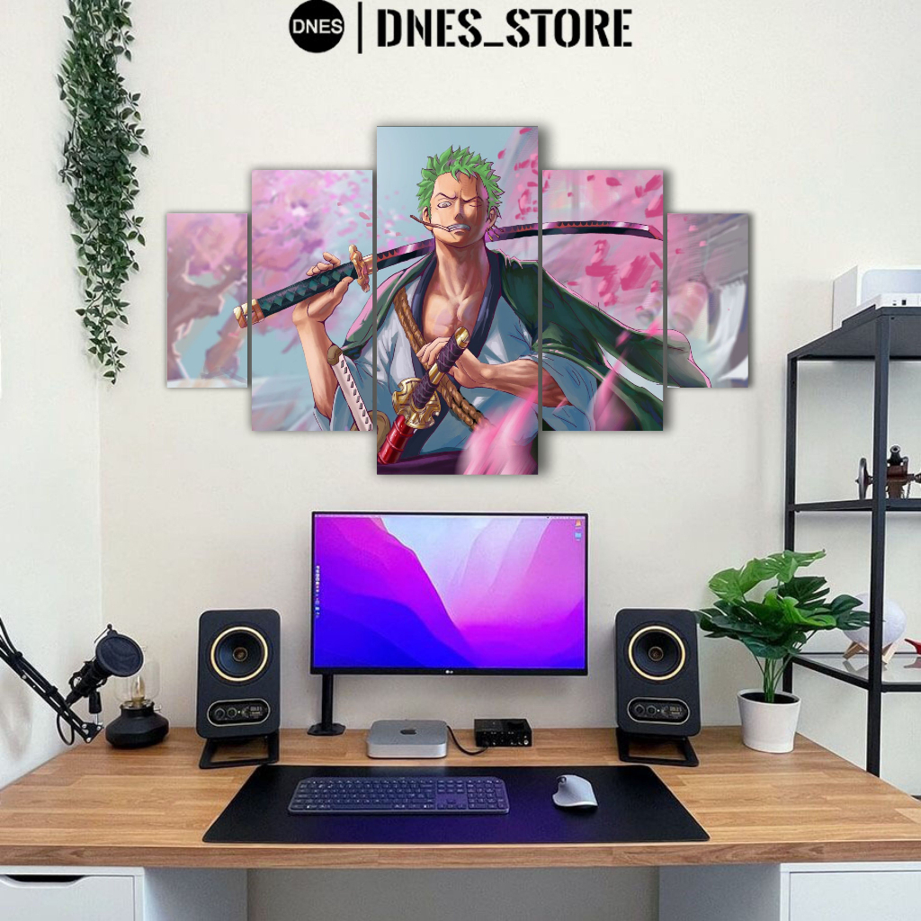 Jual DNES STORE Wall Decor RORONOA ZORO ONE PIECE 1 Set Hiasan Dinding ...