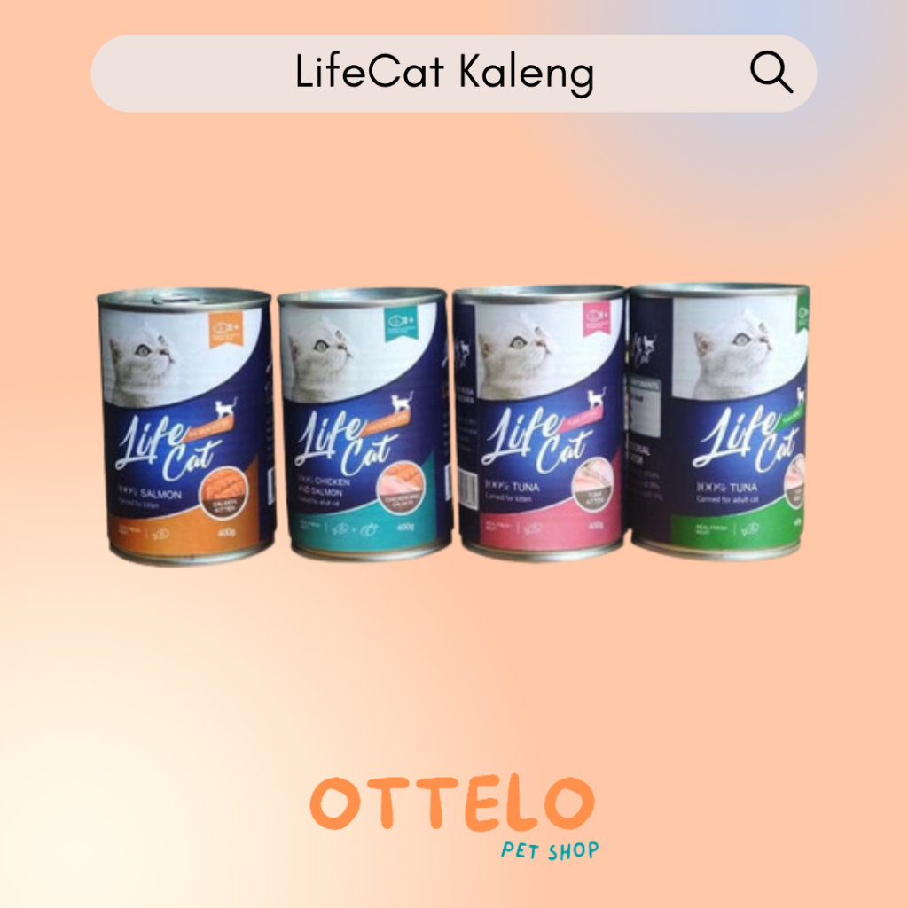 Jual LIFE CAT KALENG Adult Kitten 400gr lifecat wet food makanan kucing ...