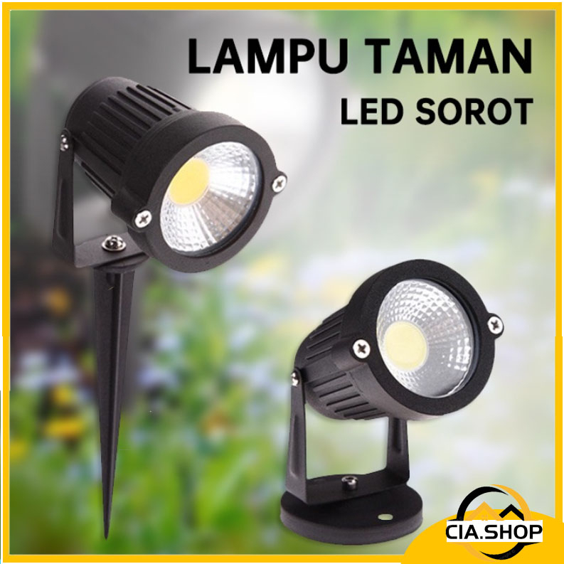 Jual Lampu Taman LED 5Watt 5 W COB SOROT Tancap Piringan Lampu Dekorasi ...