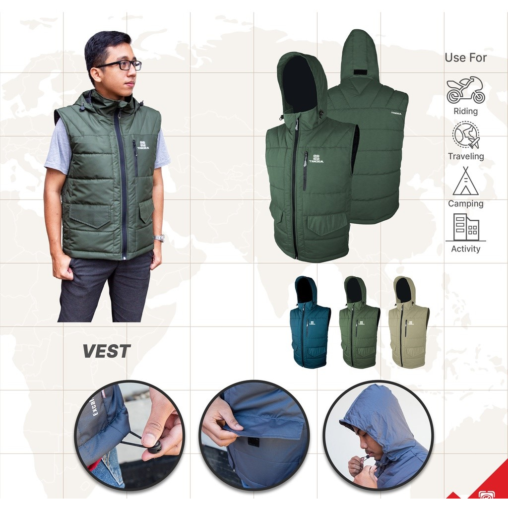 Jual TANDEM Jaket Rompi Excalibur R028 Rompi Motor Pria Tandem | Shopee ...