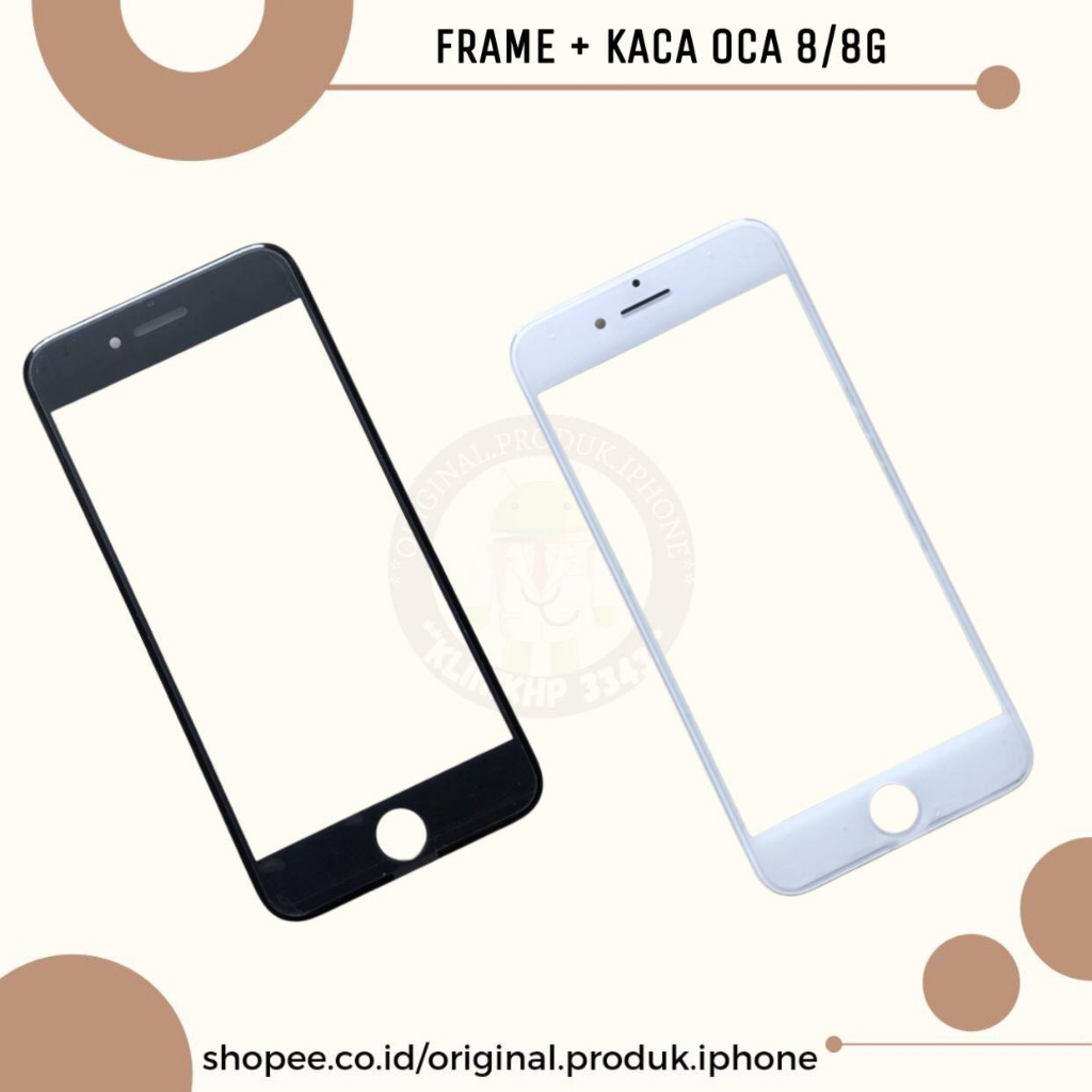Jual KACA OCA + FRAME KACA LCD IP 8 / SE 2020 FULLSET LEM | Shopee ...