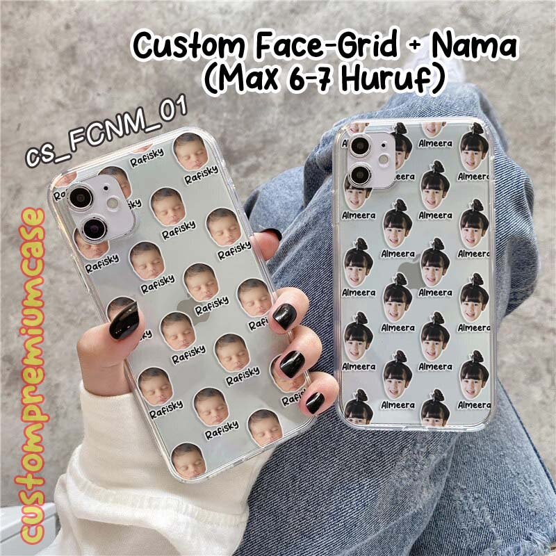 Jual CUSTOM CASE CUSTOM FACE-GRID FOTO MUKA WAJAH PLUS NAMA - Hanya 1 ...