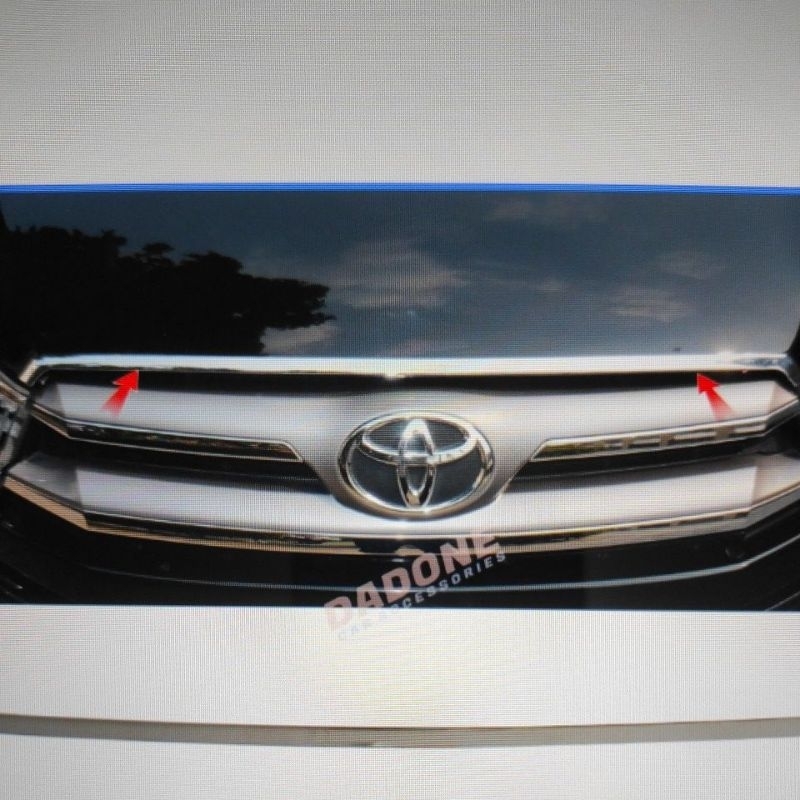 Jual List lis grill grille radiator bumper depan toyota nova innova ...