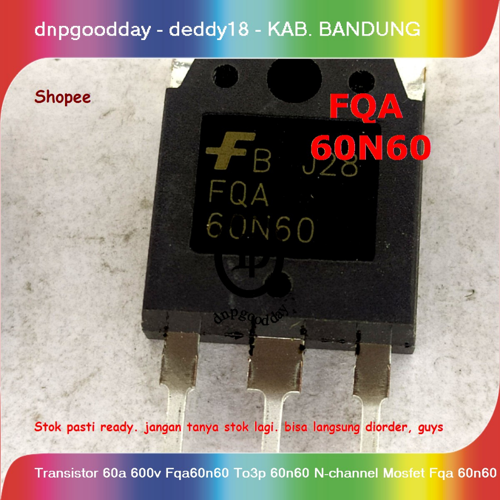 Jual Transistor 60a 600v Fqa60n60 To3p 60n60 N-channel Mosfet Fqa 60n60 ...