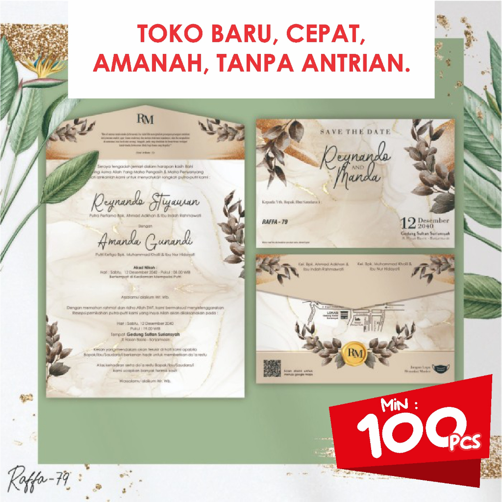 Jual UNDANGAN PERNIKAHAN RUSTIK AMPLOP MURAH KODE RAFA | Shopee Indonesia