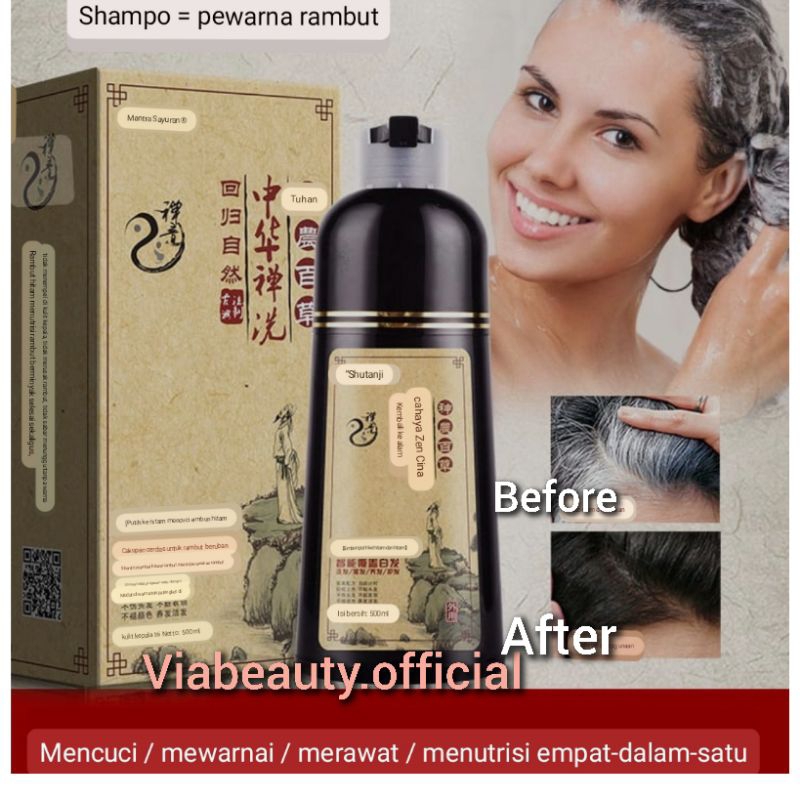 Jual Zein Shampo Pengilang Uban Original Black Extrct Ginseng Ori ...
