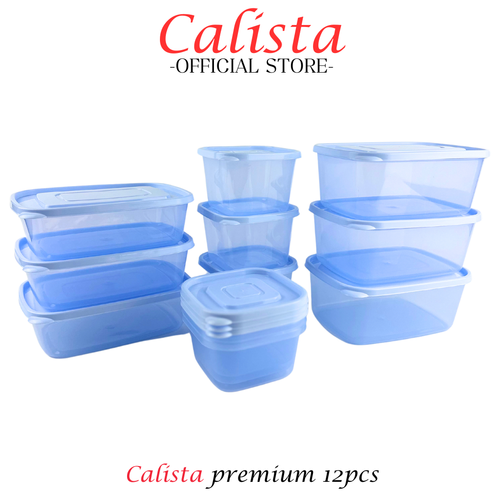 Jual [ CALISTA ] TOPLES SET PLASTIK CALISTA RUMOI PREMIUM SET ISI 12PCS ...