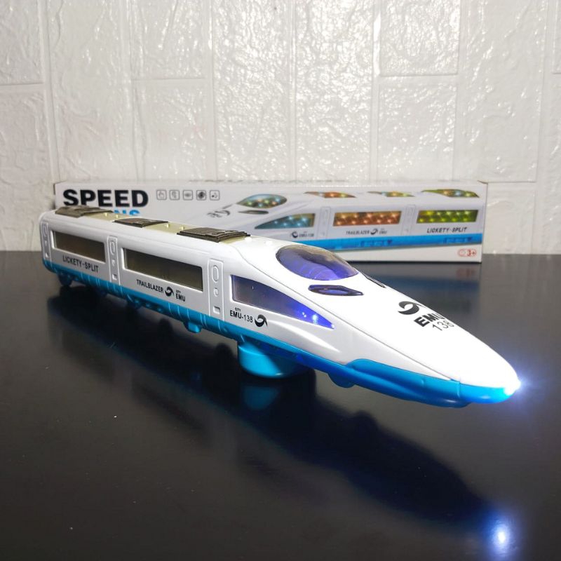 Jual Mainan Kereta Api Cepat MRT Express Train Batre ada Nyala Lampu - Miniatur Diecast LRT ...