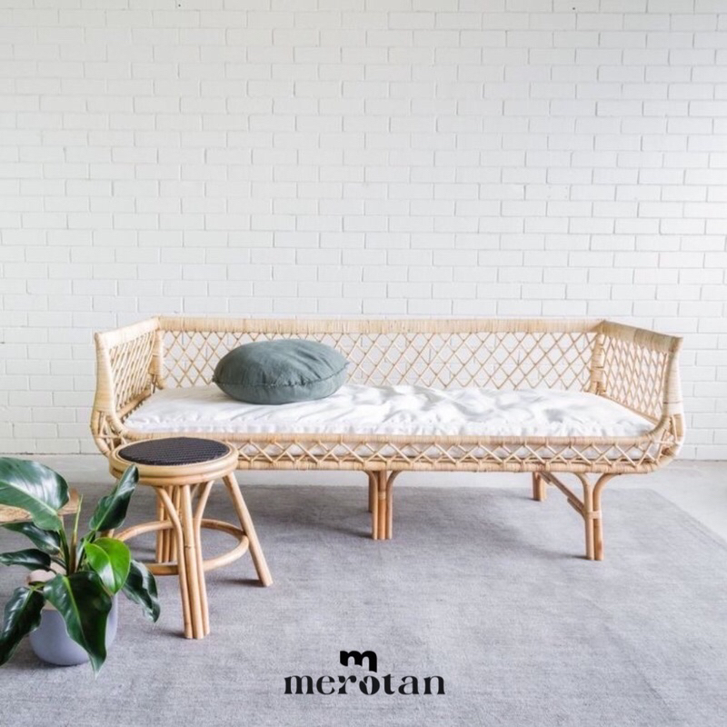 Jual Bangku Rotan / Sofa Rotan Estetik | Shopee Indonesia