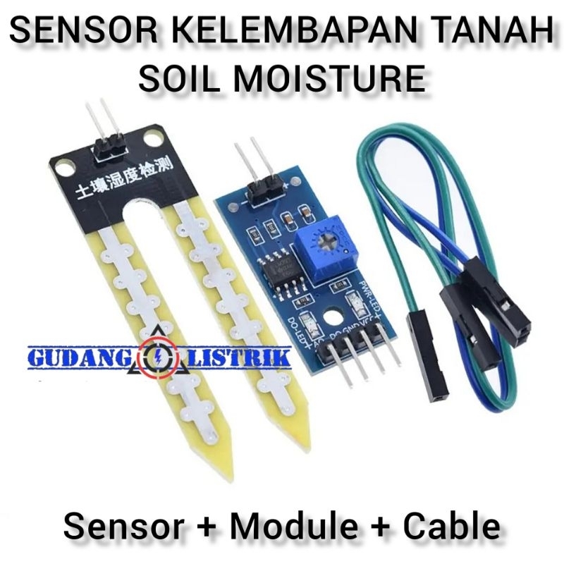 Jual Soil Moisture Sensor Hygrometer Sensor Kelembapan Tanah Arduino | Shopee Indonesia