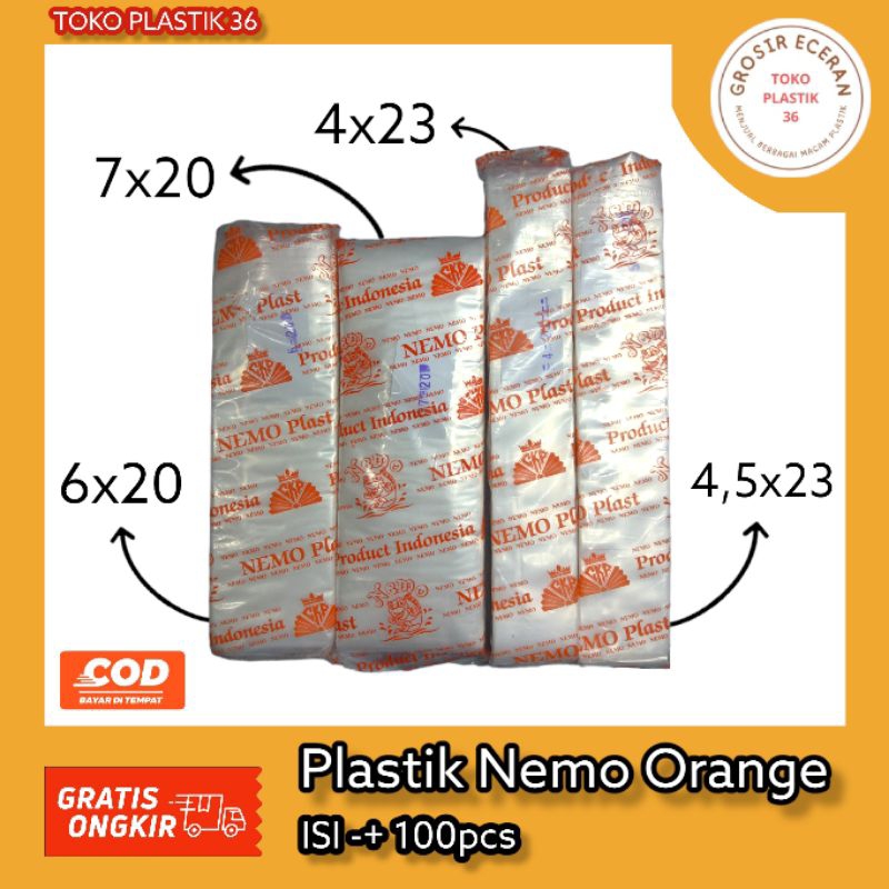Jual TokoPlastik36 - Plastik Nemo Orenge 140gram - 6x20 - 7x20 - 4x23 ...