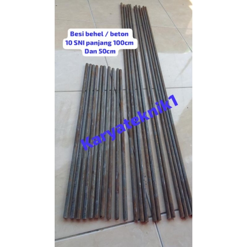 Jual BESI BETON POLOS 10mm SNI BESI BEHEL BETON 10mm SNI, ada 2 varian ...