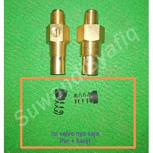 Jual isi check valve kompresor 1/4 per + teflon / karet 11 mm | Shopee ...