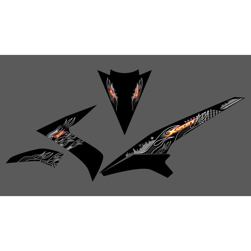 Jual STRIPPING COSTUM YAMAHA XEON KARBU DESIGN HOTWHEELS TERBARU ...