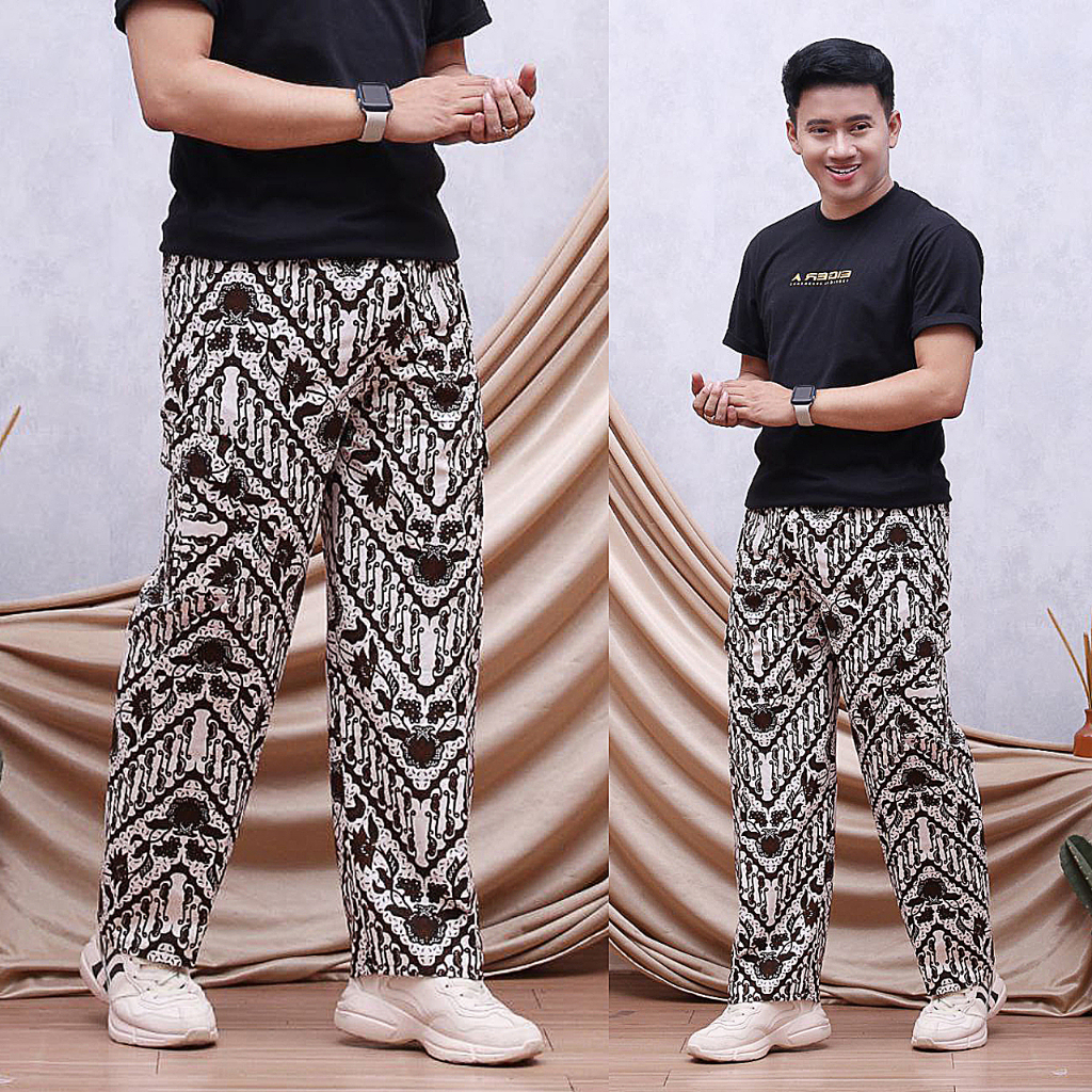 Jual Celana Panjang Pria Kolor Santai Pinggang Karet Dewasa Motif Batik Katun Tebal Premium ...