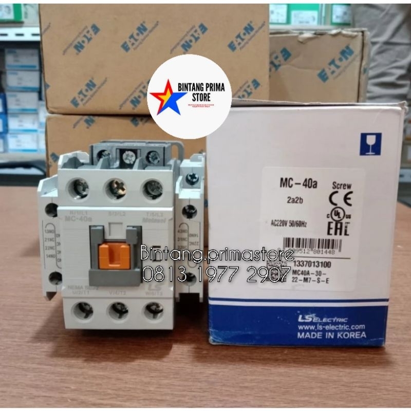 Jual Kontaktor / Contactor Metasol MC-40A 3P 40AF 220V AC LS Electric ...