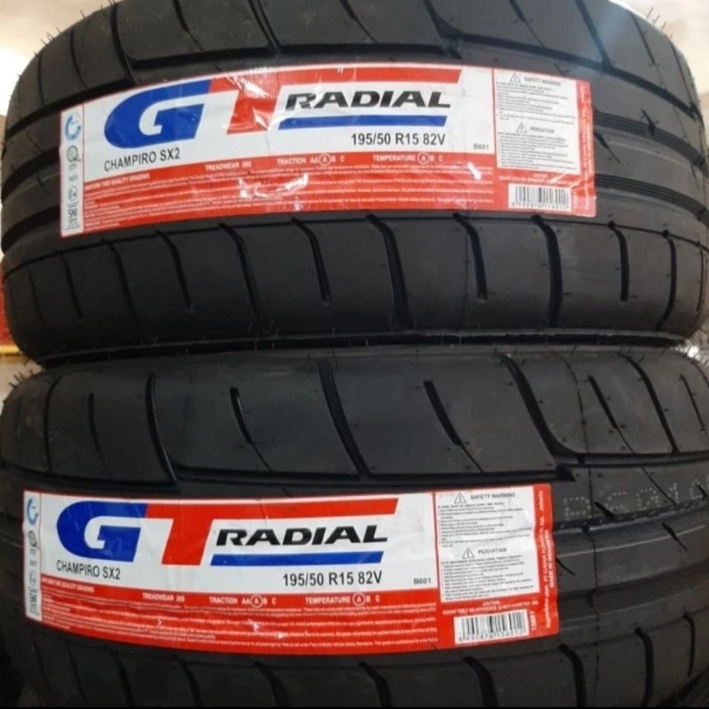 Jual Ban GT radial 195/50R15 champiro SX2 semislick | Shopee Indonesia