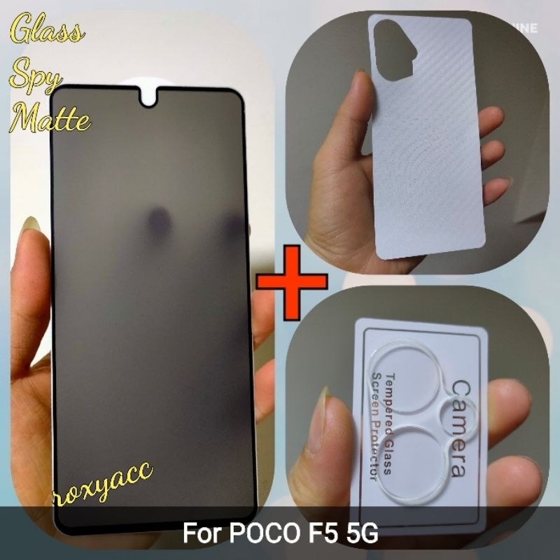 Jual Screen Protector Poco F5 5g Premium Tempered Glass Spy Matte Anti