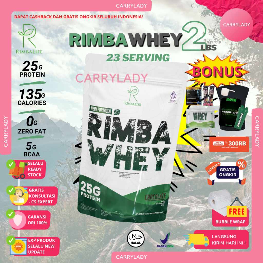 Jual RIMBALIFE RIMBA WHEY PROTEIN 900 GRAM 2 LBS RIMBAWHEY 2LBS 3LBS 1 ...