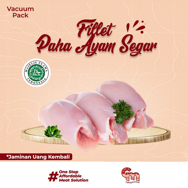 Jual Fillet Paha Ayam Segar Tanpa Kulit | Fresh Boneless Chicken Thigh ...