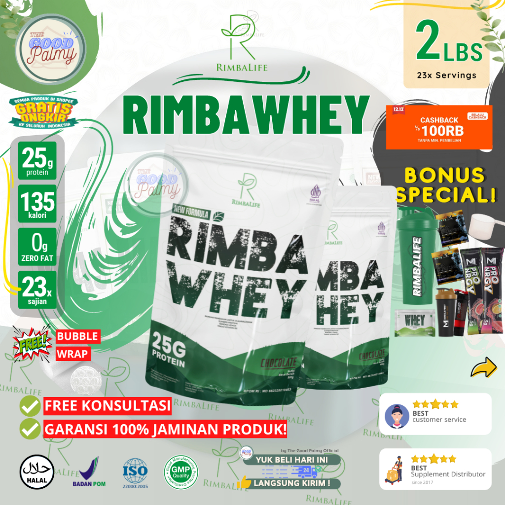 Jual Rimba Whey 2 lbs 900 gram by Rimbalife Rimbawhey Susu Whey Protein ...